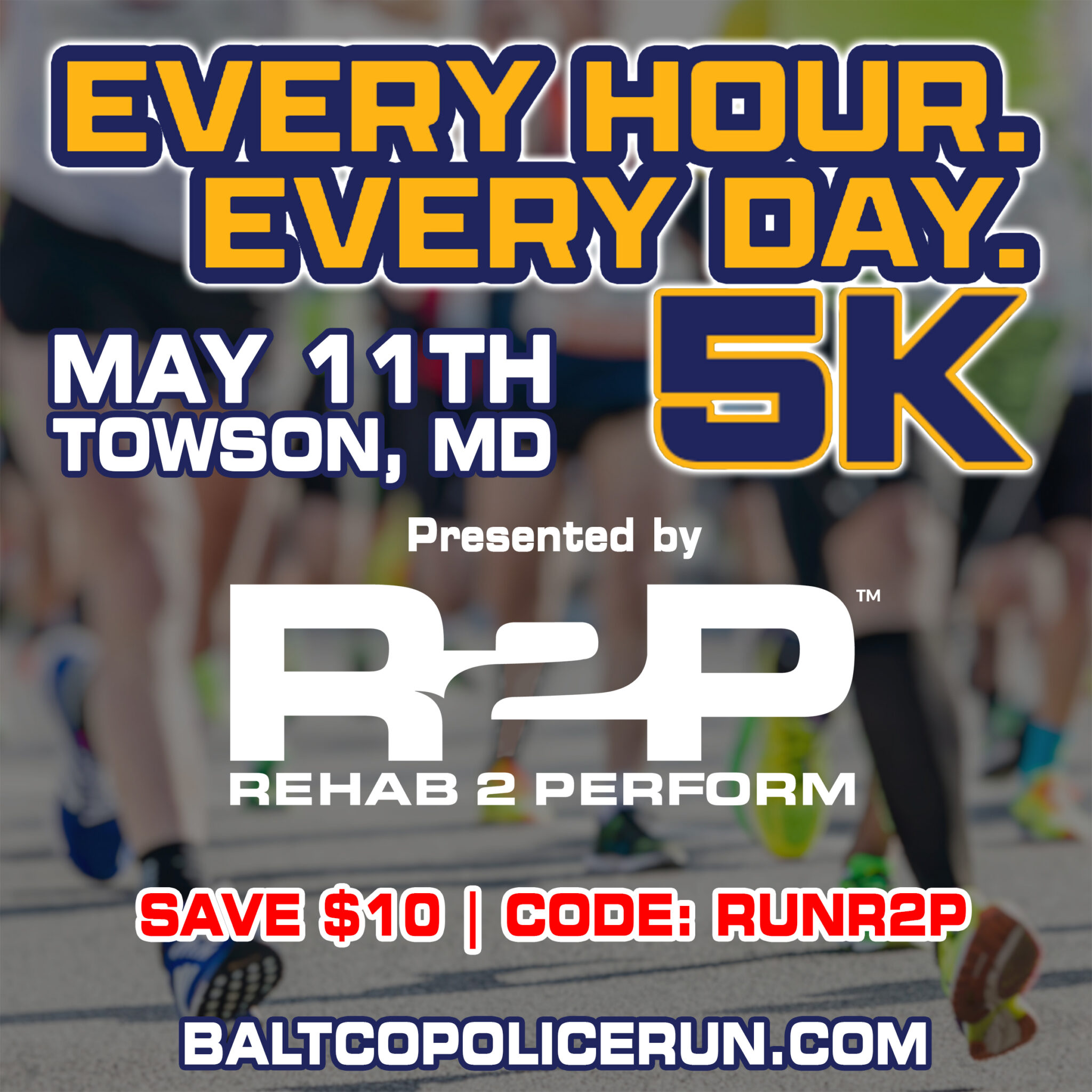R2P Sponsors Police Run - Rehab2Perform